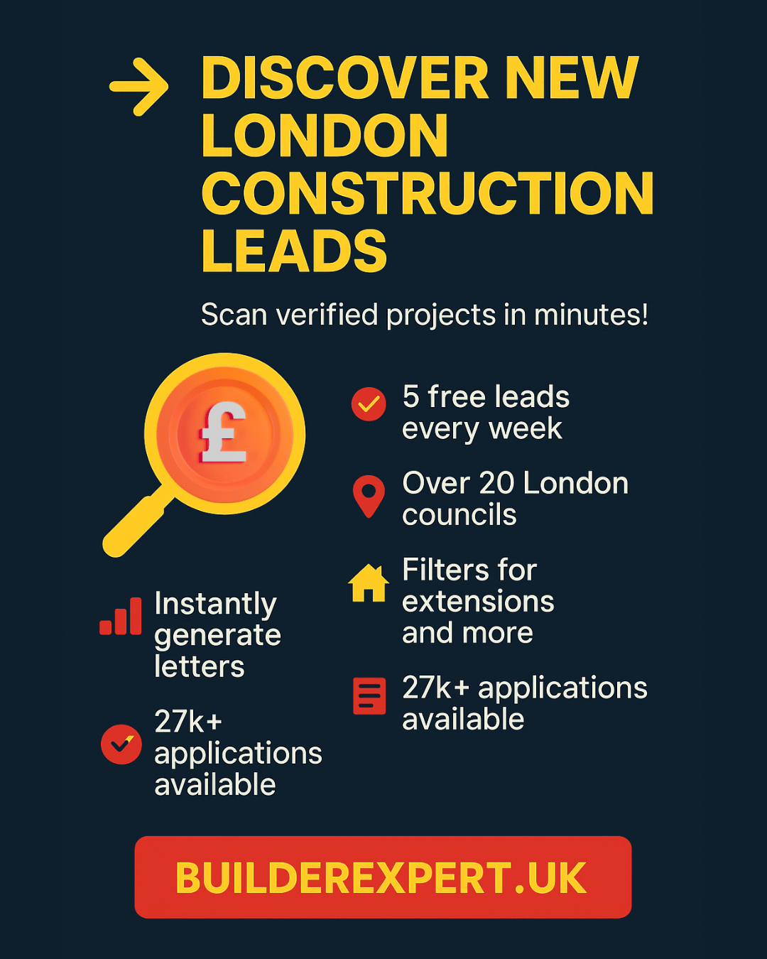 Discover Construction Leads Instantly (UK) | Builder Expert
